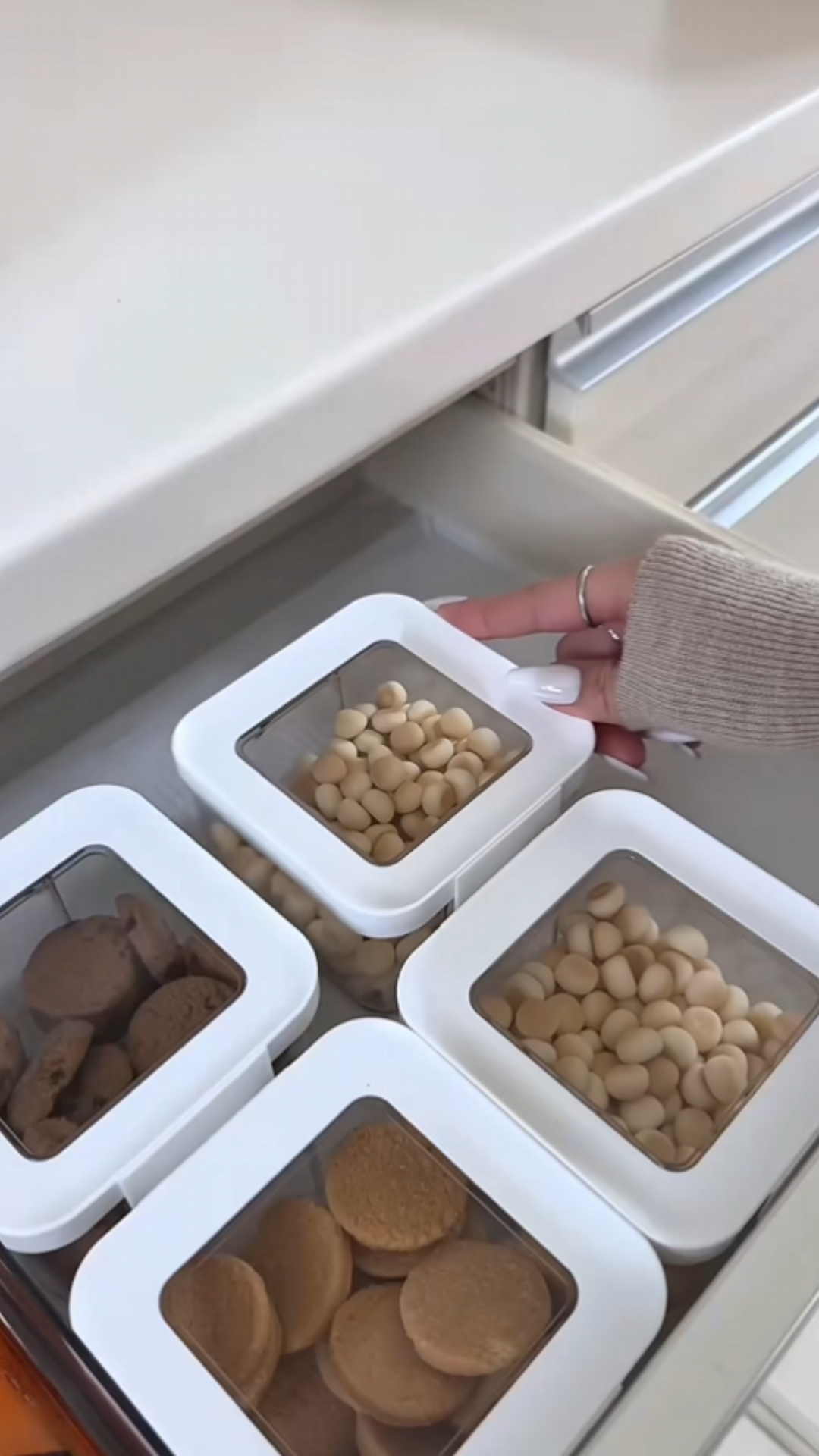 Satisfying snack restocking for calm moments