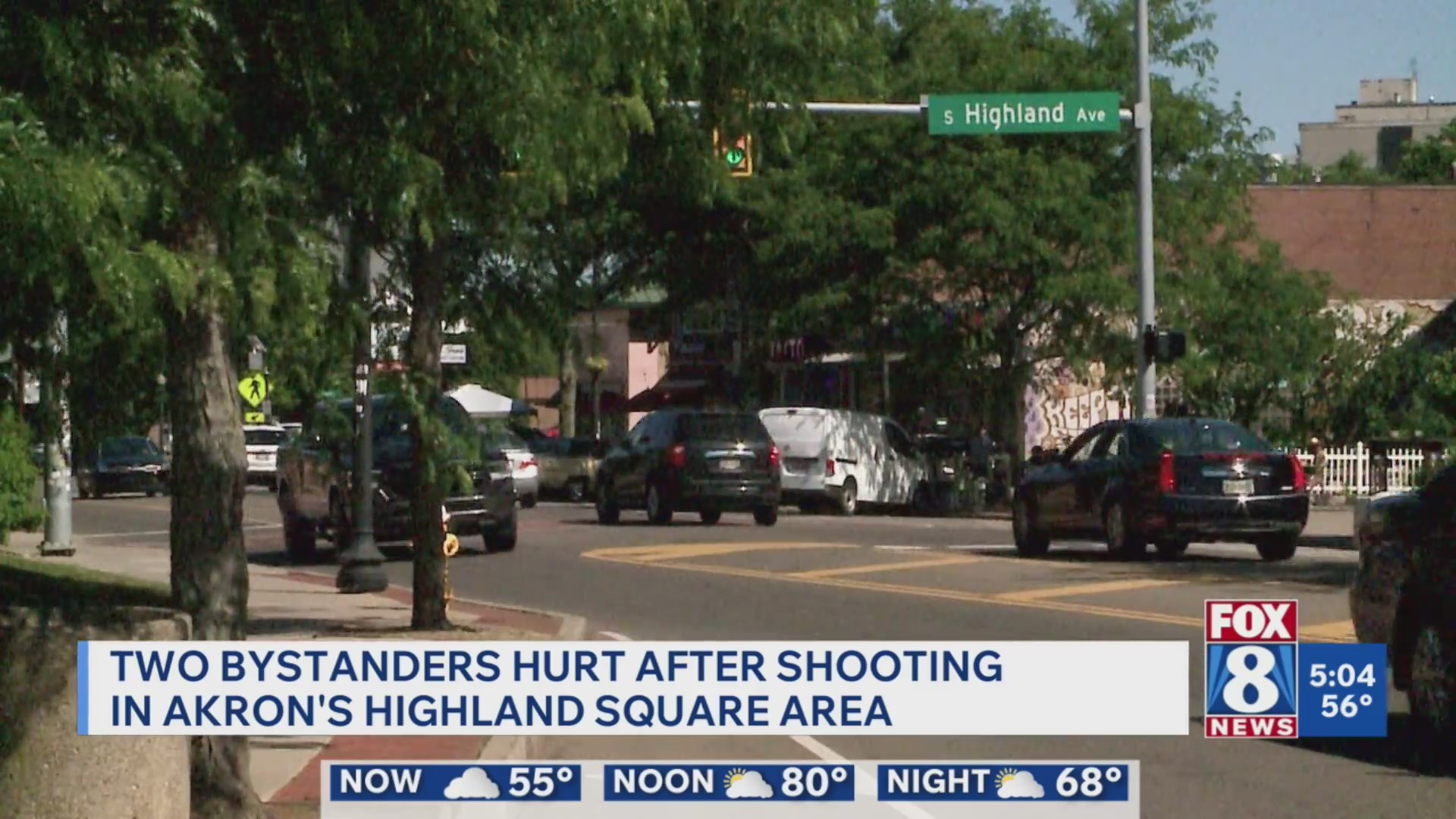 2 bystanders shot in Akron's Highland Square area