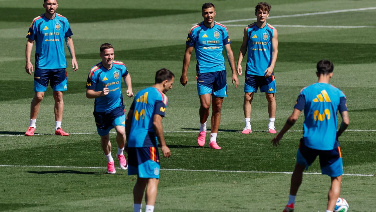Gavi defended by Spain boss after tough tackle on Rodri in training