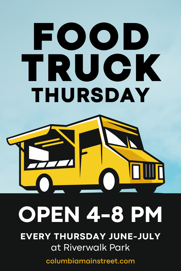 Columbia Main Street launching Food Truck Thursdays at Riverwalk Park