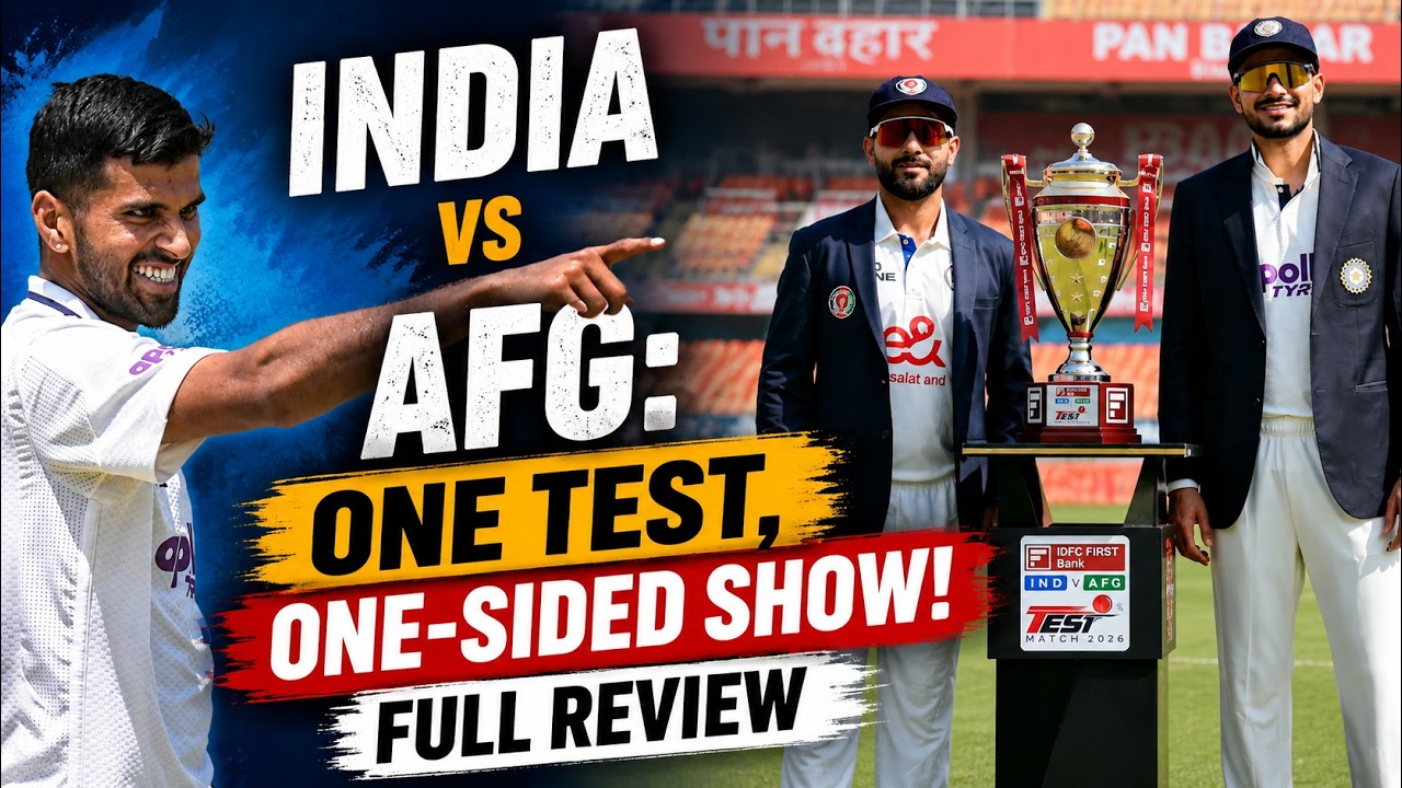 India vs Afghanistan test match | Full review & analysis | Biggest test ...
