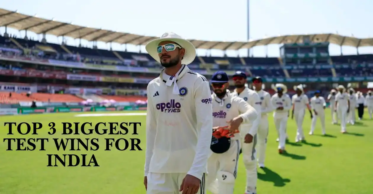 Top 3 biggest wins for Team India in Test cricket