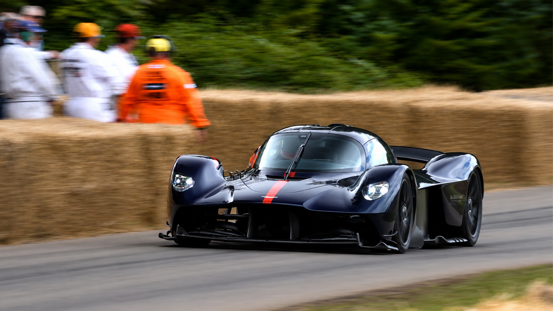 Legendary driver pushes Aston Martin Valkyrie hard on track