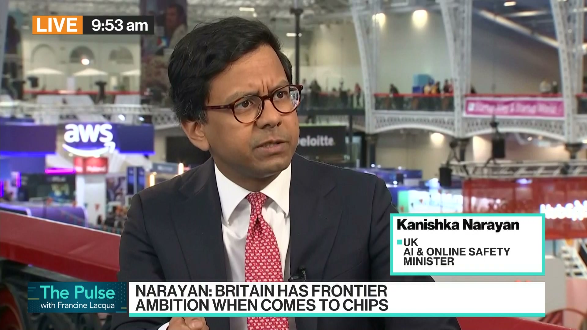 UK AI minister Narayan on Bloomberg TV