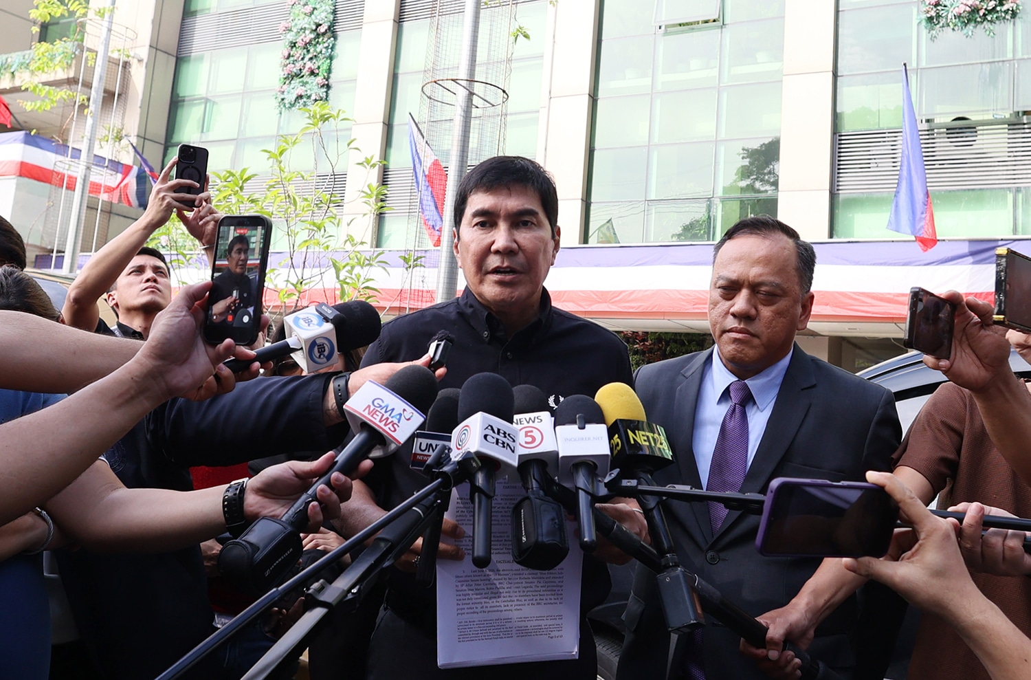Tulfo files defamation rap vs. Co’s ex-bodyguards over kickback claims