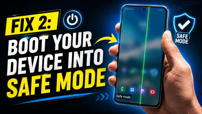 How to fix the green line issue on your Android device