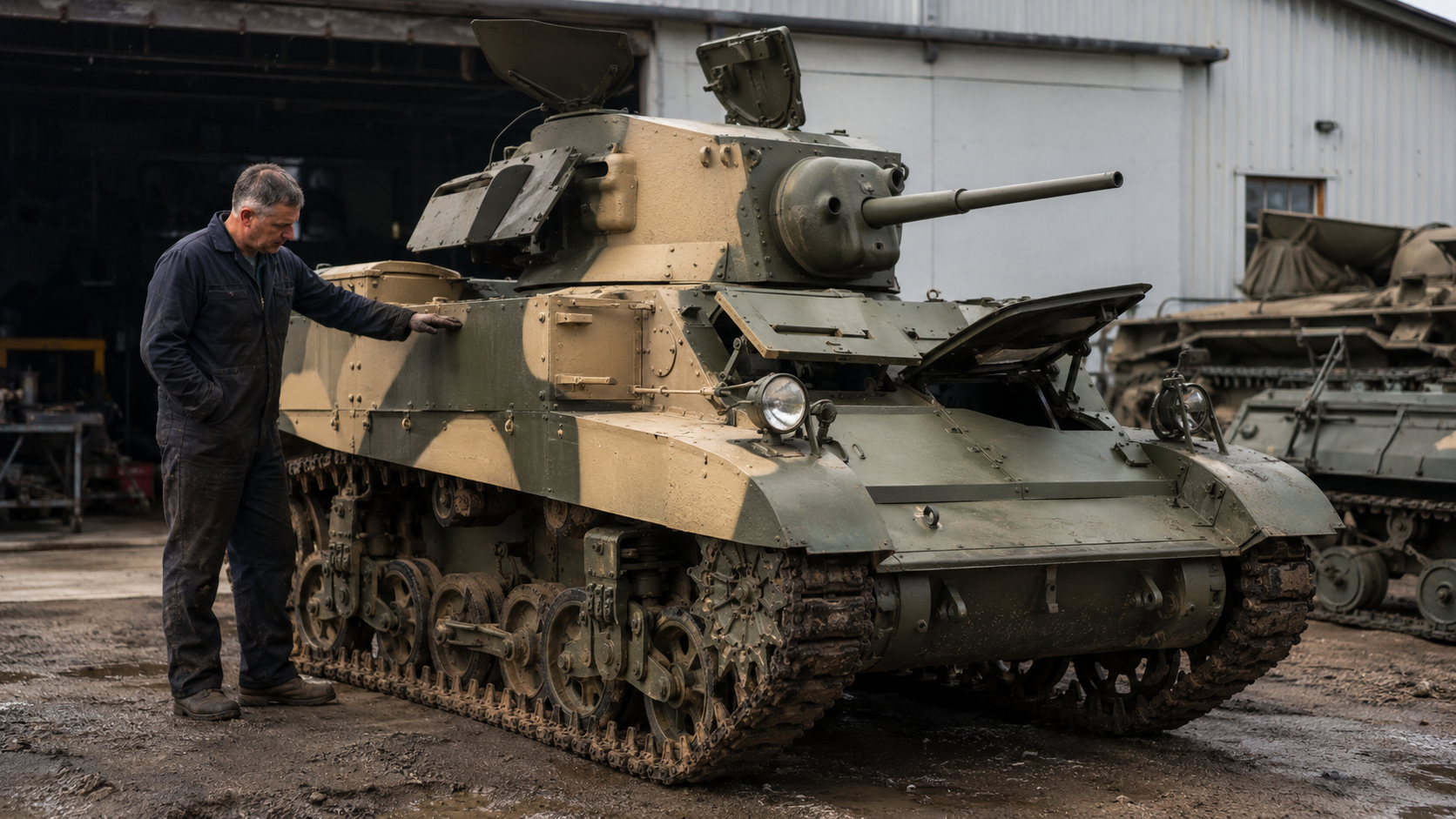WW2 M3A1 Stuart tank listed for sale at £180,000