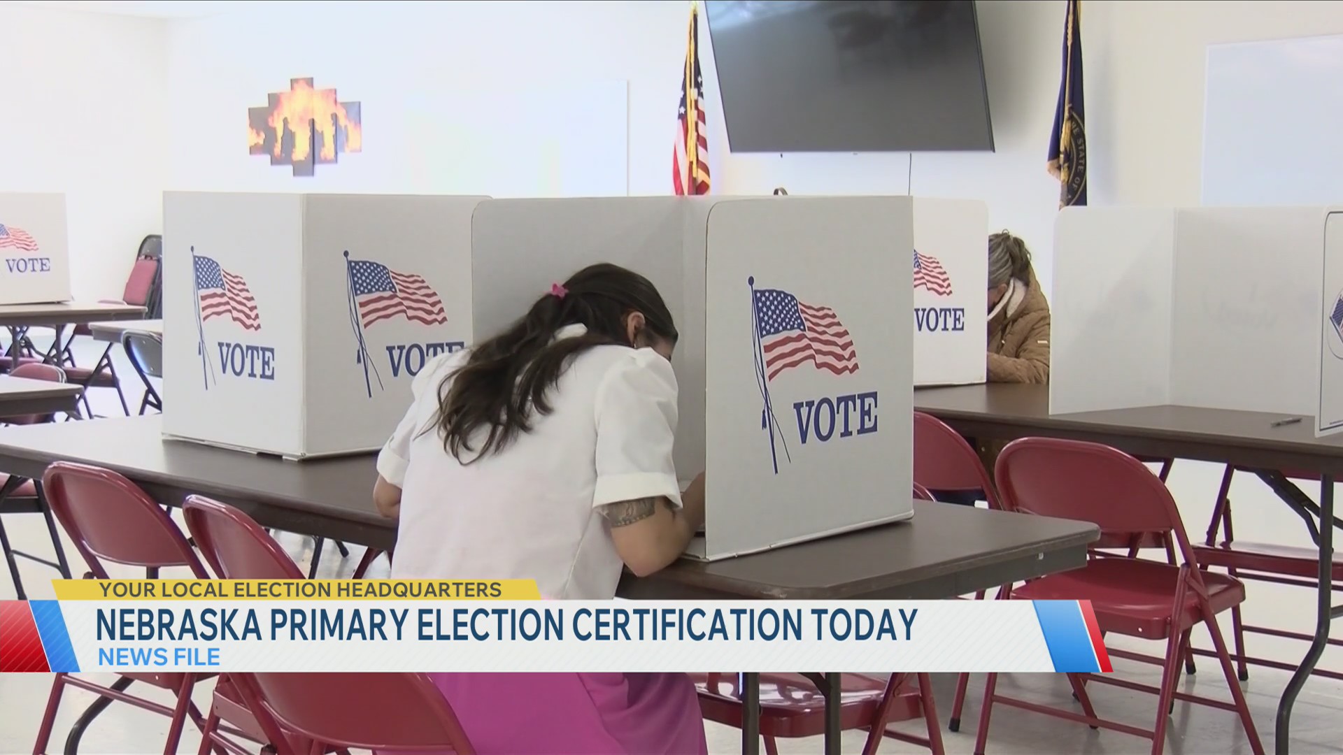 Nebraska primary election certification today