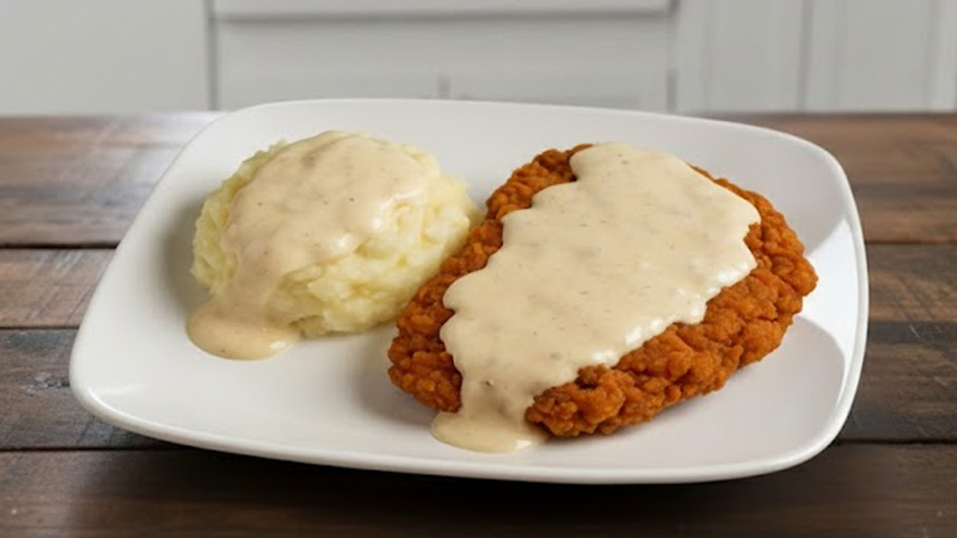 How to make chicken fried steak with mashed potatoes