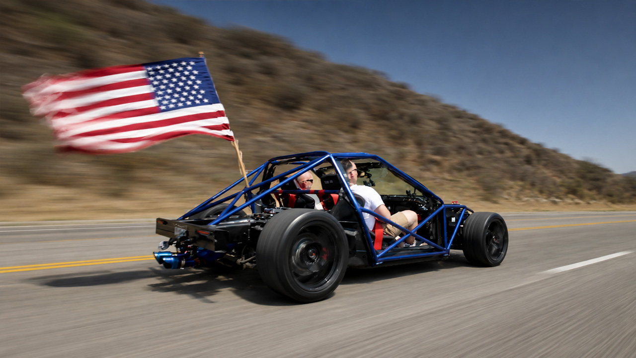 Stripped C6 Corvette becomes a giant 500WHP go-kart