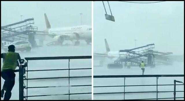 Three Air India aircraft damaged by loose ground equipment during Delhi ...