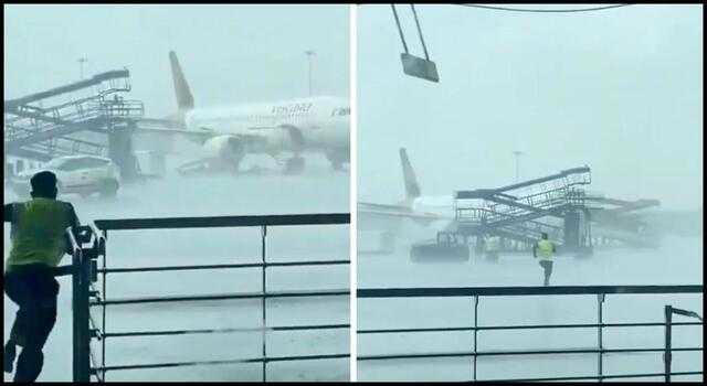 Three Air India aircraft damaged by loose ground equipment during Delhi ...