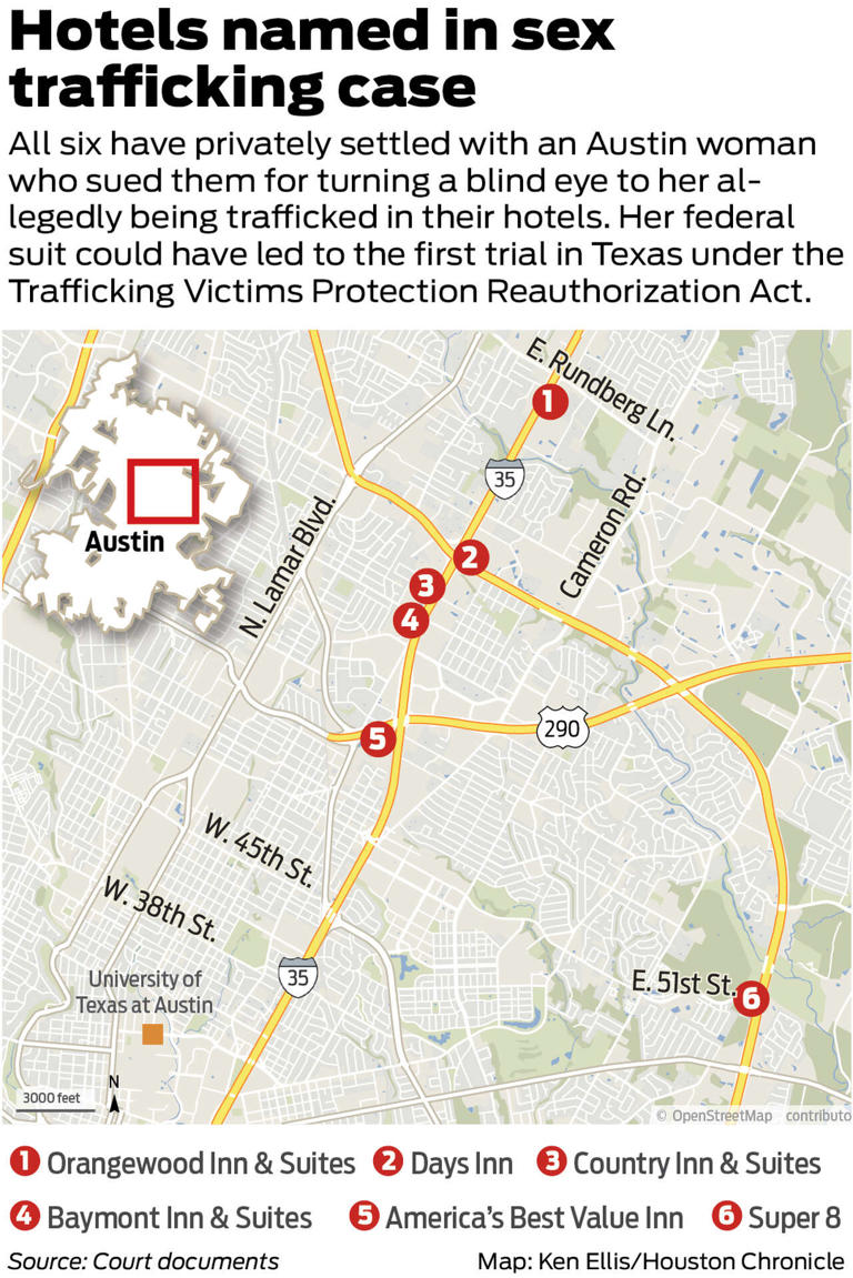 Austin sex trafficking survivor sued hotel giants. Settlements stopped ...