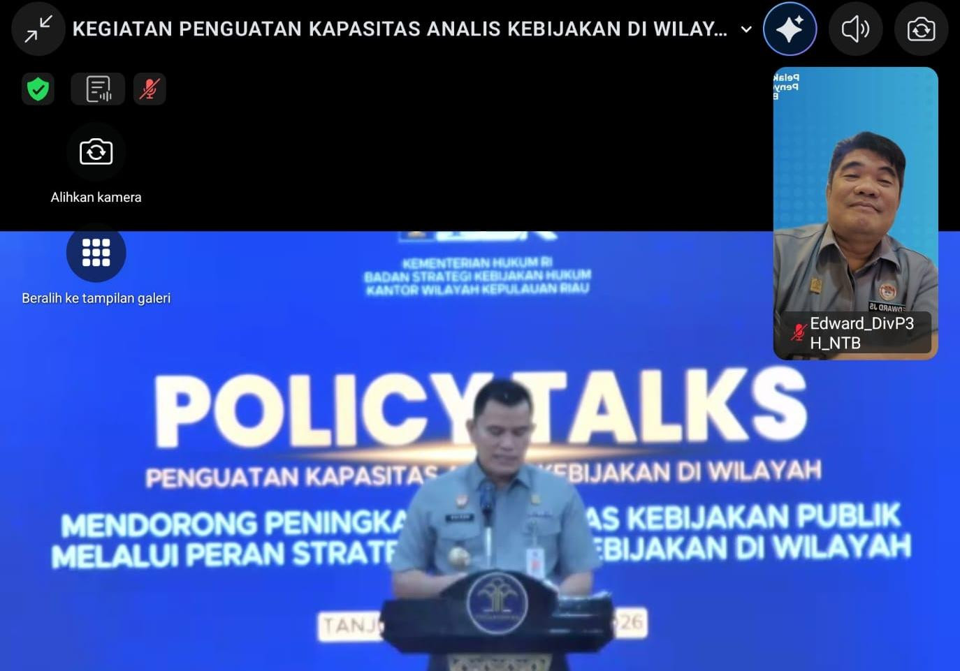 Kemenkum NTB ikut policy talks, komitmen memperkuat peran analis ...