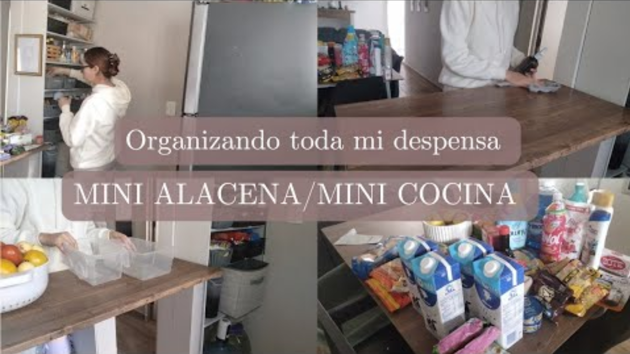 Organización de mini alacena en cocina Infonavit