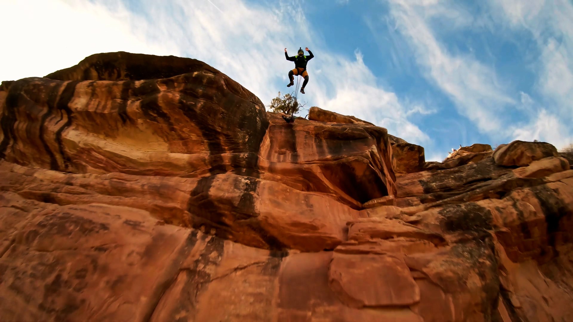 Base jumping by drone