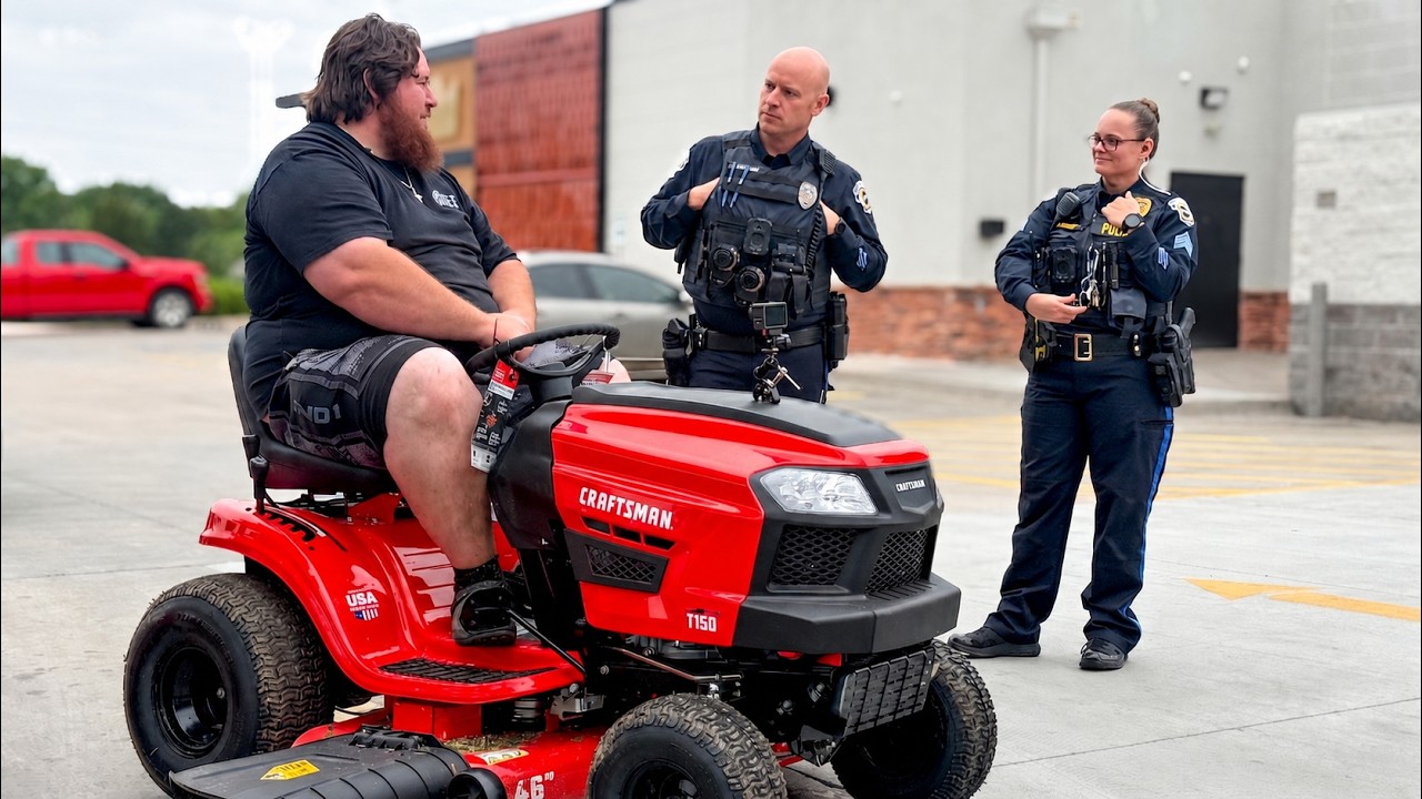 Police couldn't believe what we built out of a lawn mower