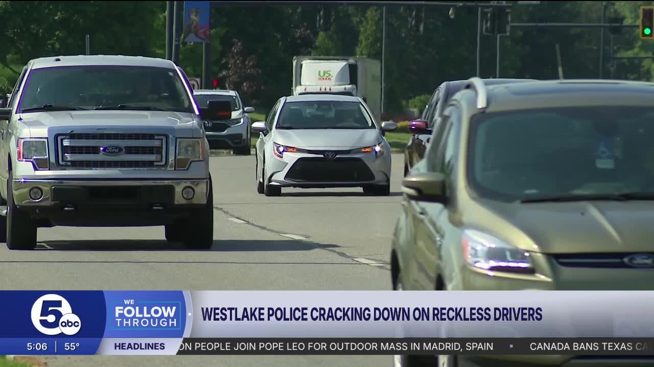 Westlake police crack down on reckless driving around Crocker Park