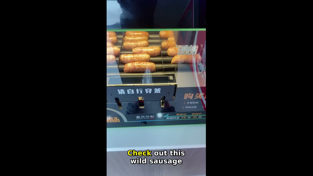 Hilarious sausage vending machine fail in China
