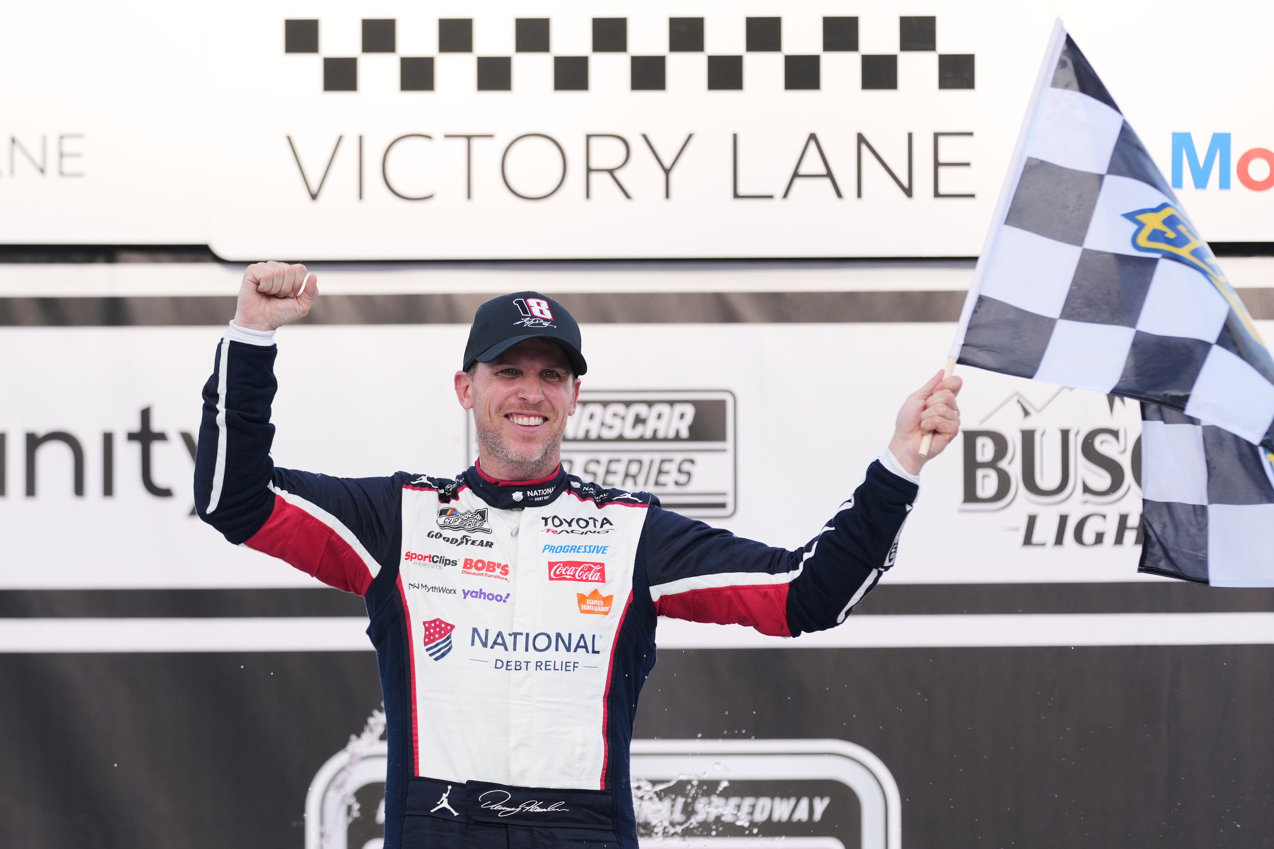 NASCAR driver honors late champion Kyle Busch after historic race win