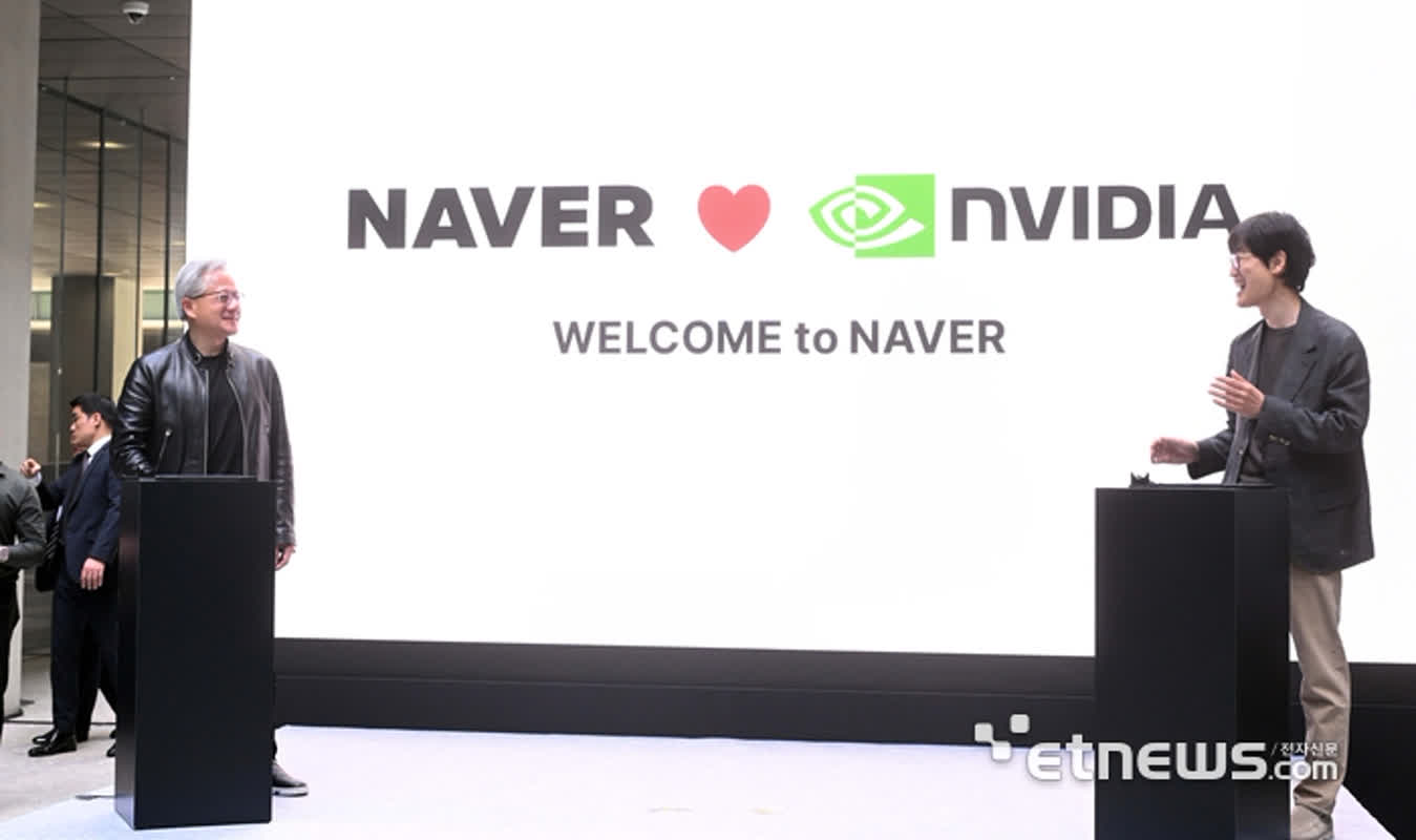 [포토] 젠슨 황 엔비디아 CEO, 네이버 방문