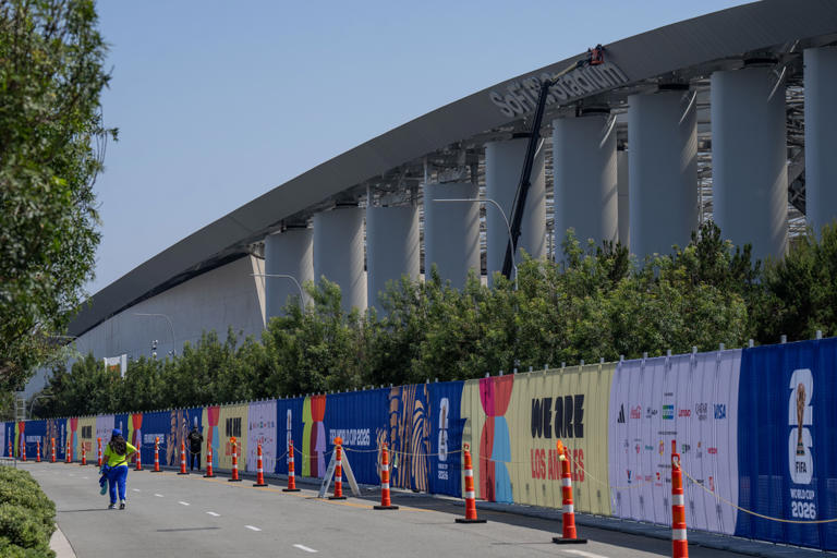 A floating pitch, Motley Crue and merch: Fan fests extend the World Cup ...