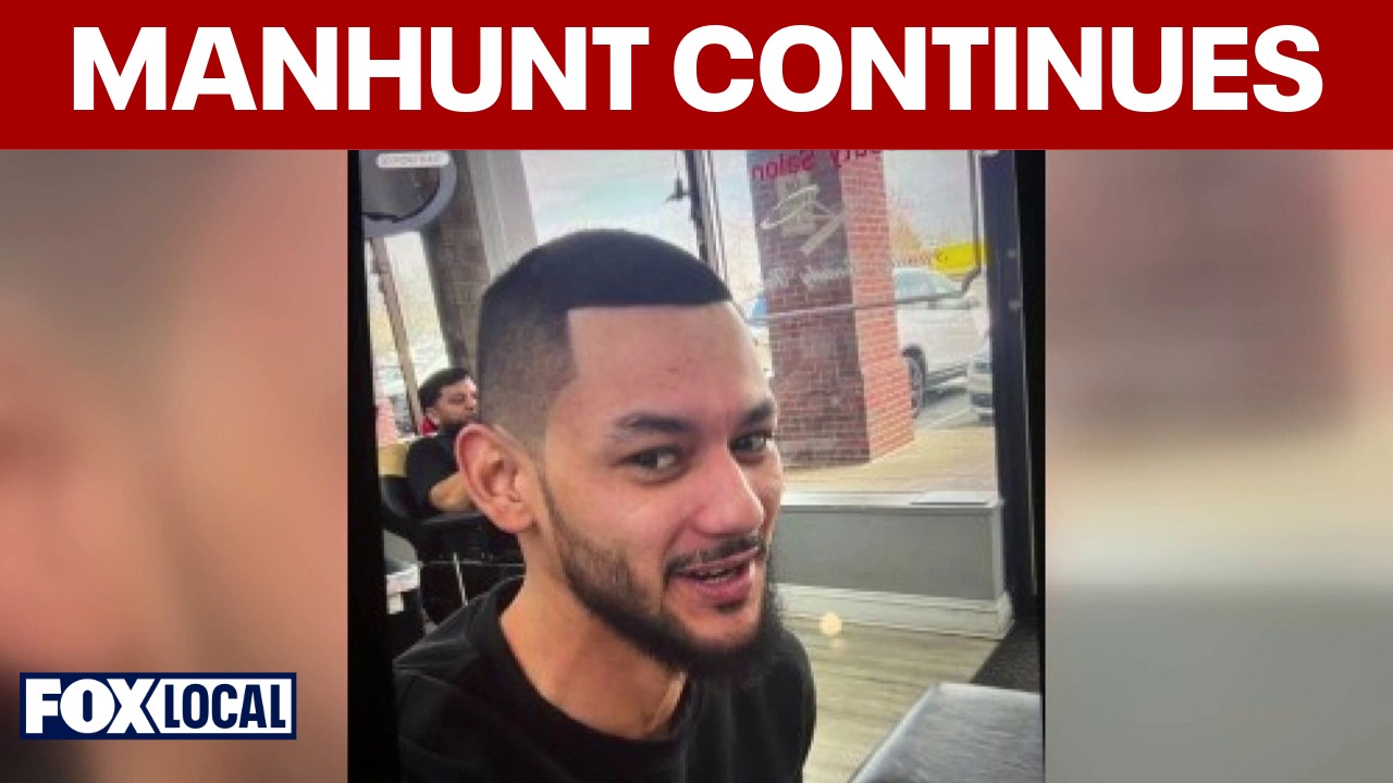 Violent suspect remains at large after weekend crime spree