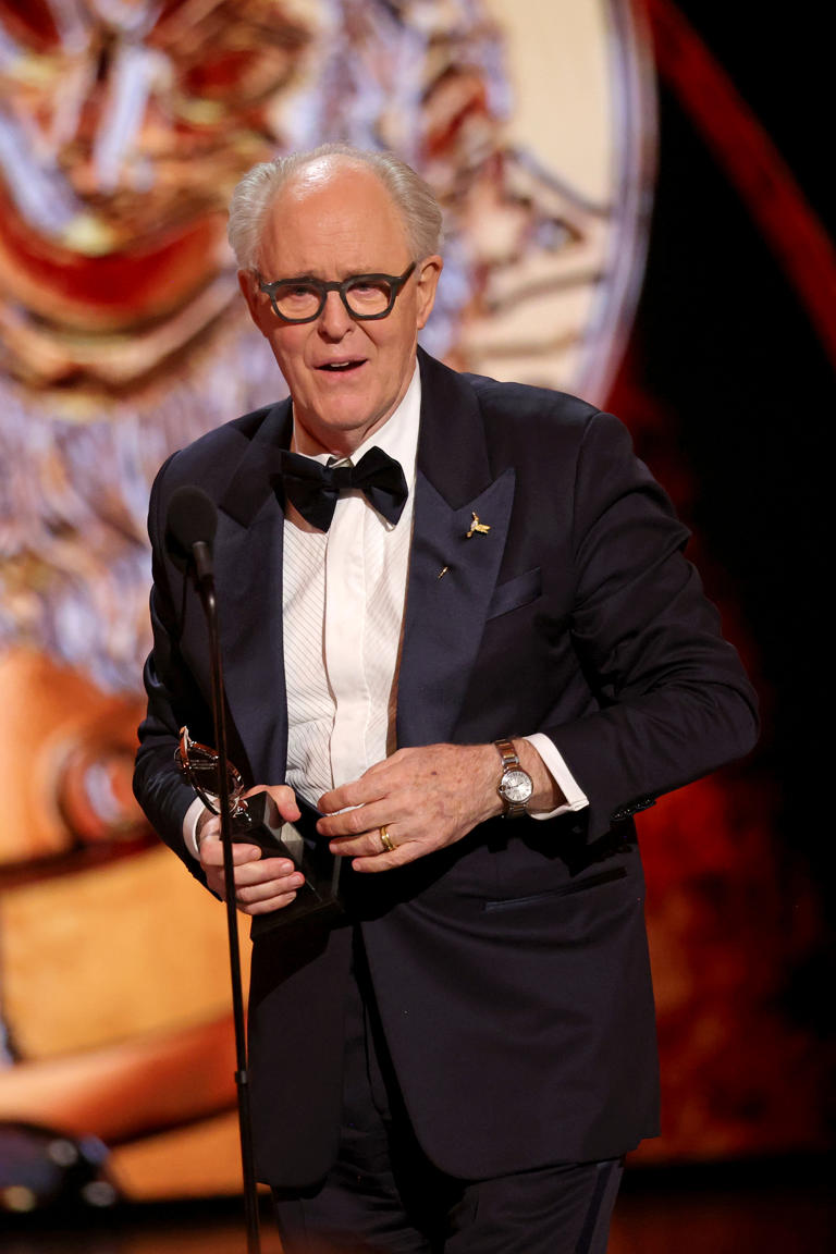 John Lithgow, 80, celebrates making Tony Award history as oldest male ...