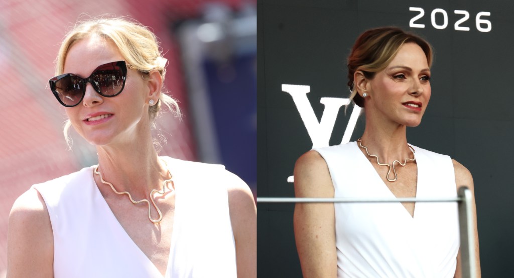 Princess Charlene goes sleek in Elie Saab for F1 Grand Prix of Monaco