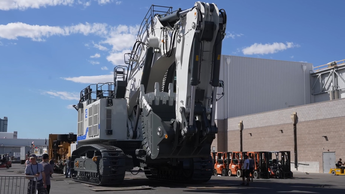 This giant excavator makes everything around it look small