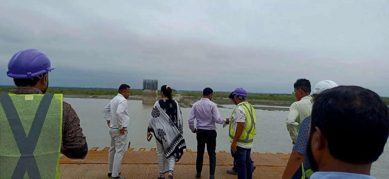 Majuli DC reviews Jorhat-Majuli bridge work, directs expedited construction