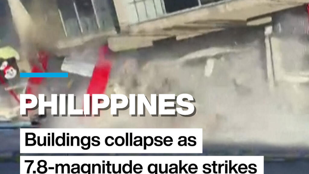 Philippines: Buildings collapse as 7.8-magnitude quake strikes