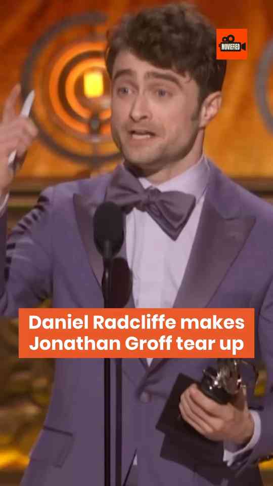 Daniel Radcliffe makes Jonathan Groff tear up