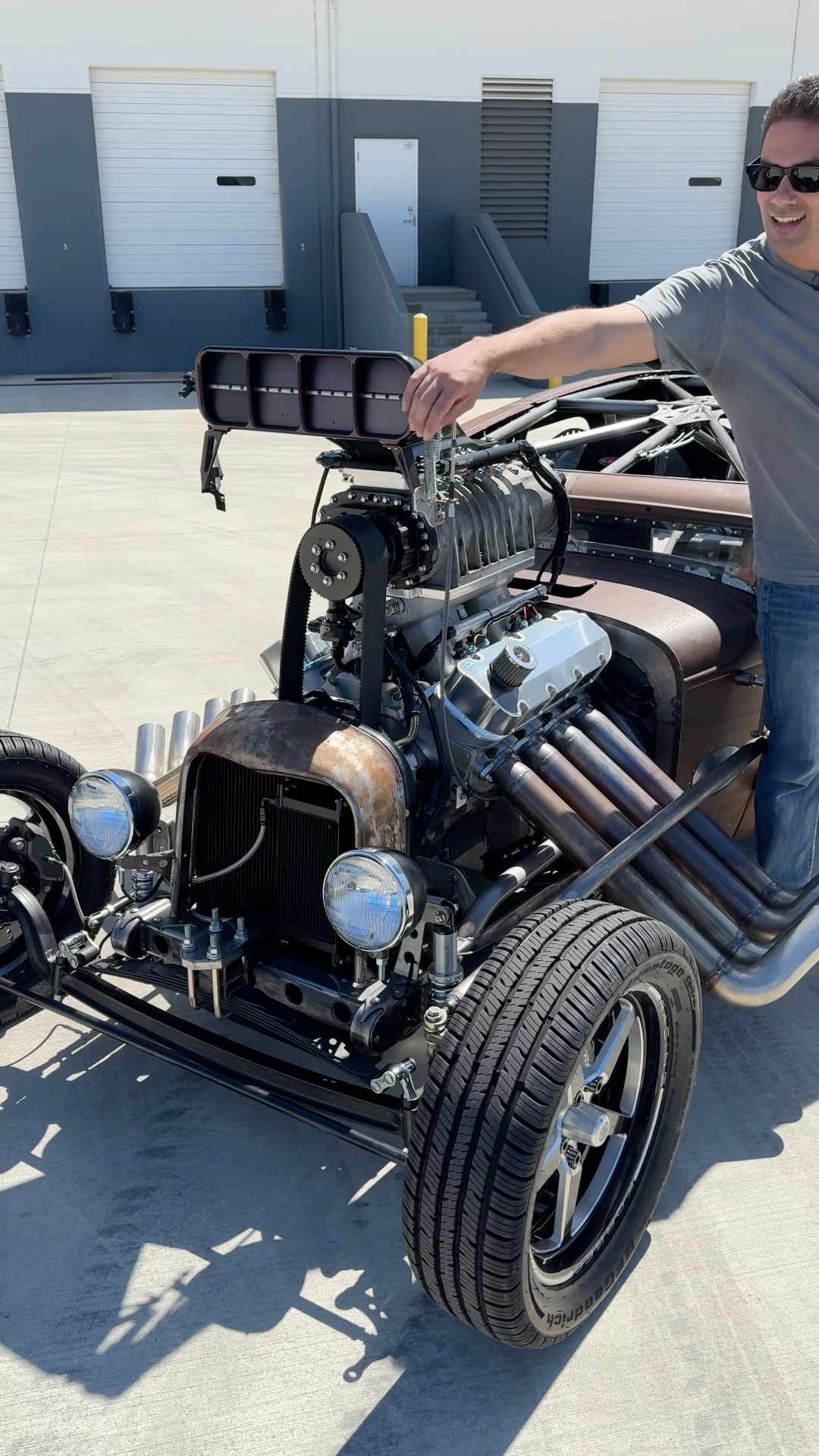 900 HP rat rod roars to life