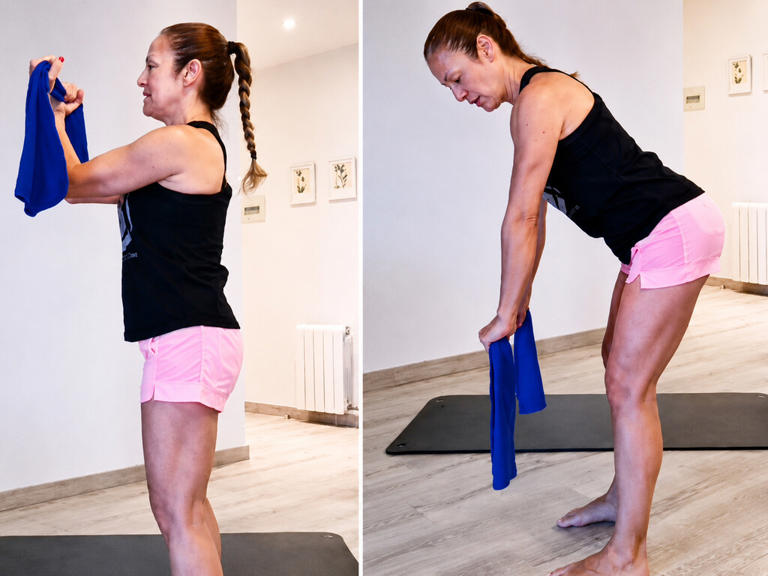 Pilates en menopausia: esta mini rutina de 6 minutos con una toalla ...