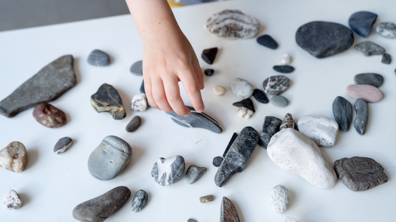 Use simple stones to create budget-friendly pavers with this unique DIY