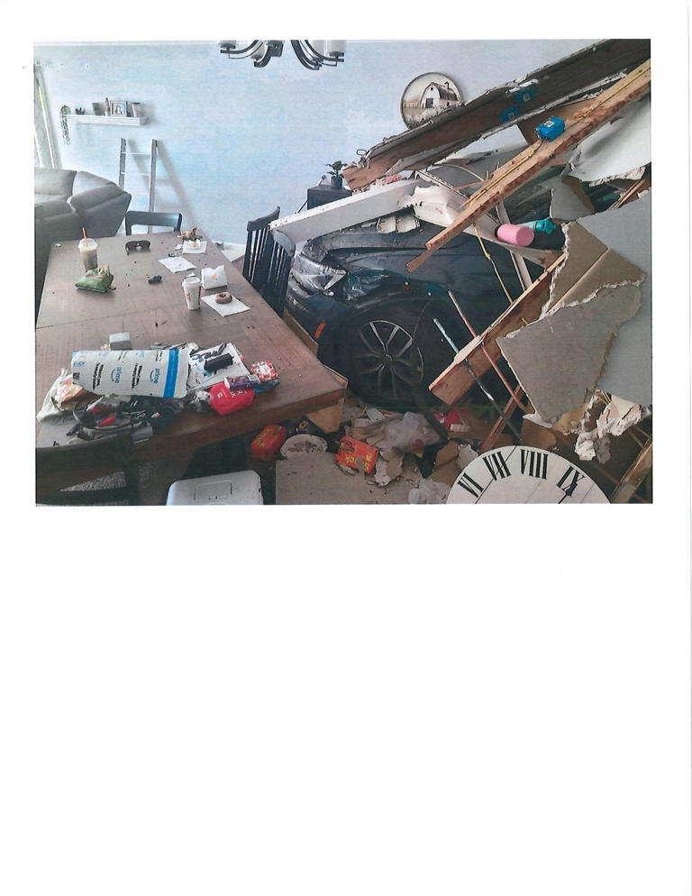 Driver crashes through Falls Township home