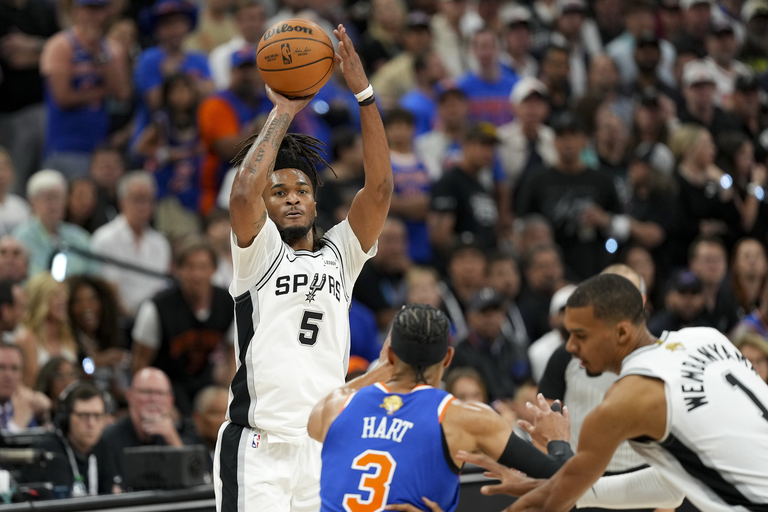 Stephon Castle says Spurs’ urgency ‘highest it’s been’ entering Game 3