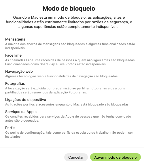 Mais segurança no iPhone e no Mac: active o Modo de Bloqueio no iOS e ...