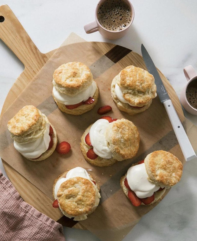 Strawberry shortcake biscuits