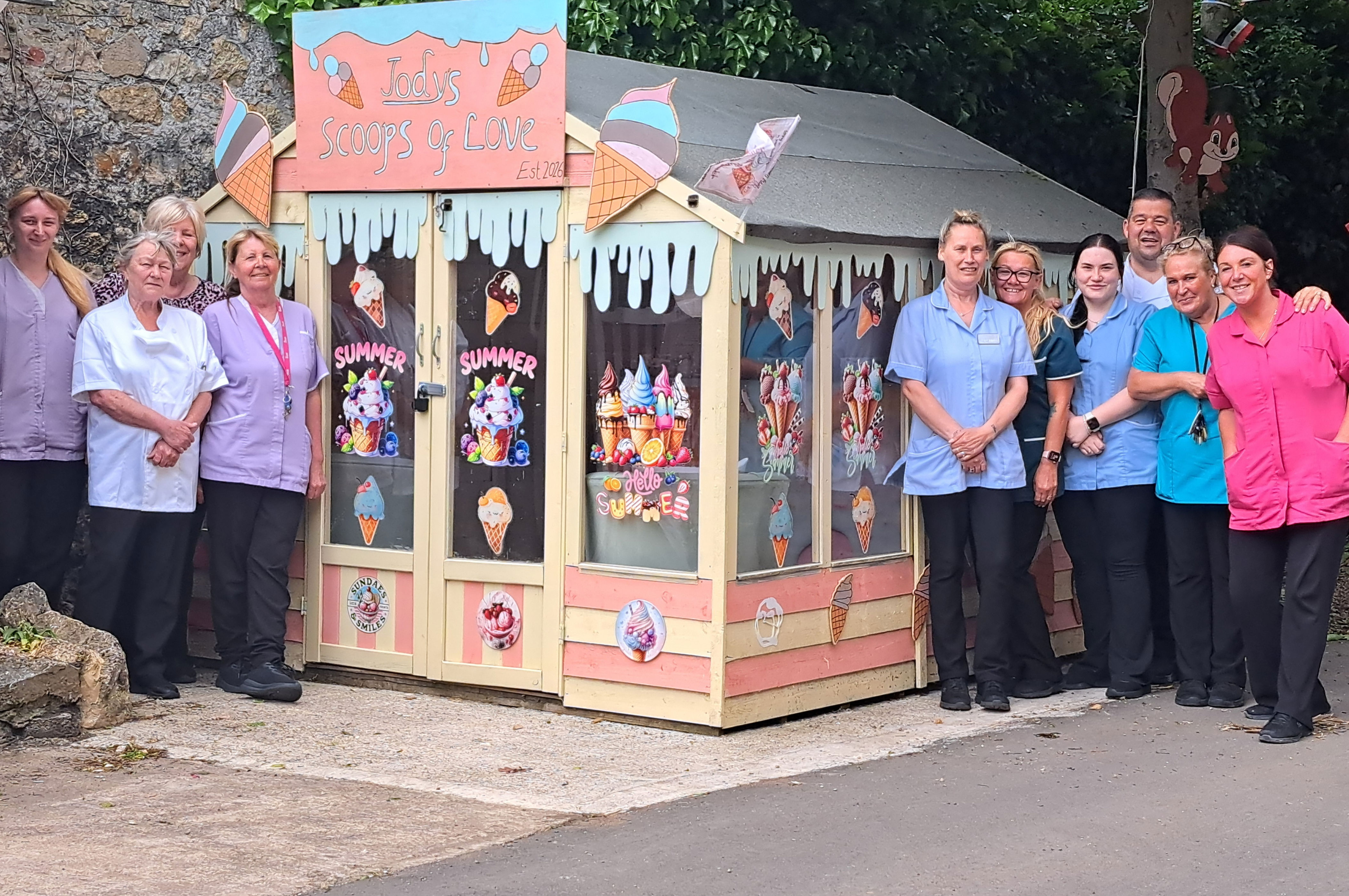 Ice cream parlour set up at care home in memory of much loved member of ...