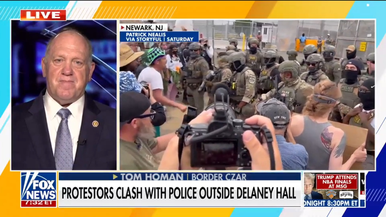 Tom Homan says 'majority' of protesters at Delaney Hall are not NJ ...