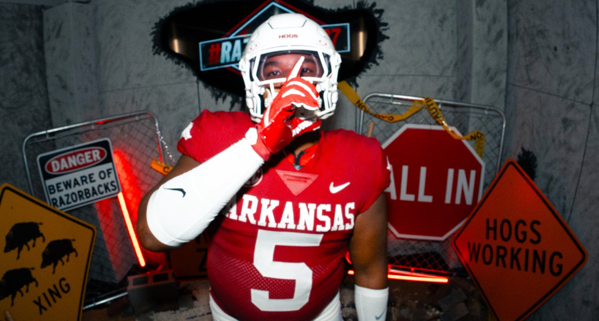 Arkansas made its move and DL James Stewart committed to the Razorbacks