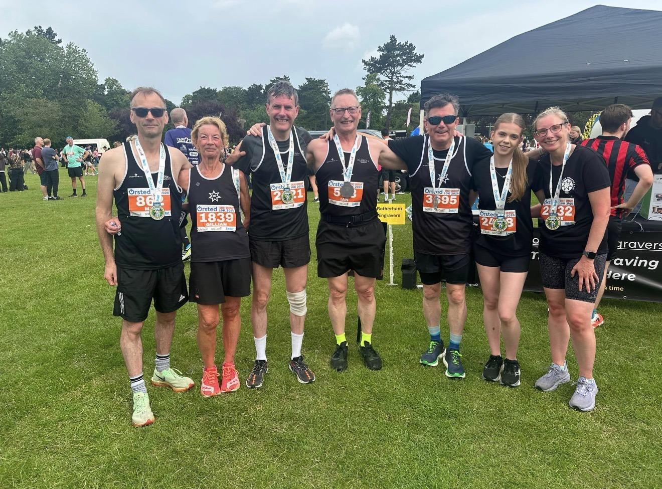 Harriers coast to strong times at Grimsby 10k
