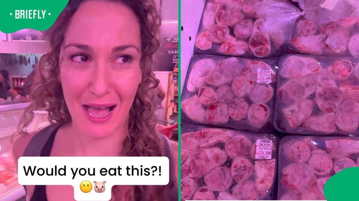 US woman’s SA butchery reaction to pork trotters goes viral, sparking ...