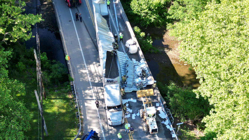 Hazmat crews called to the scene of tractor-trailer accident in ...