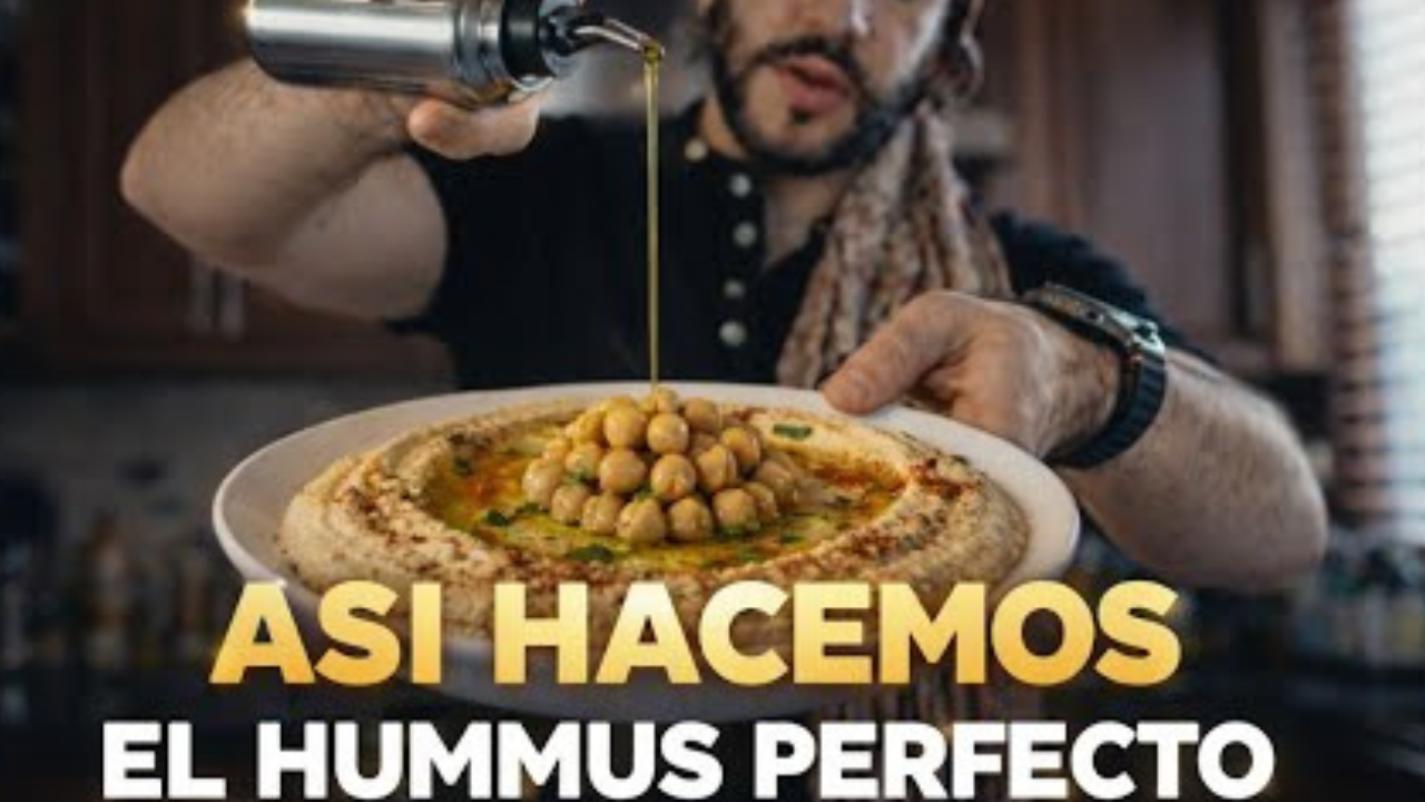 Hummus árabe perfecto y cremoso