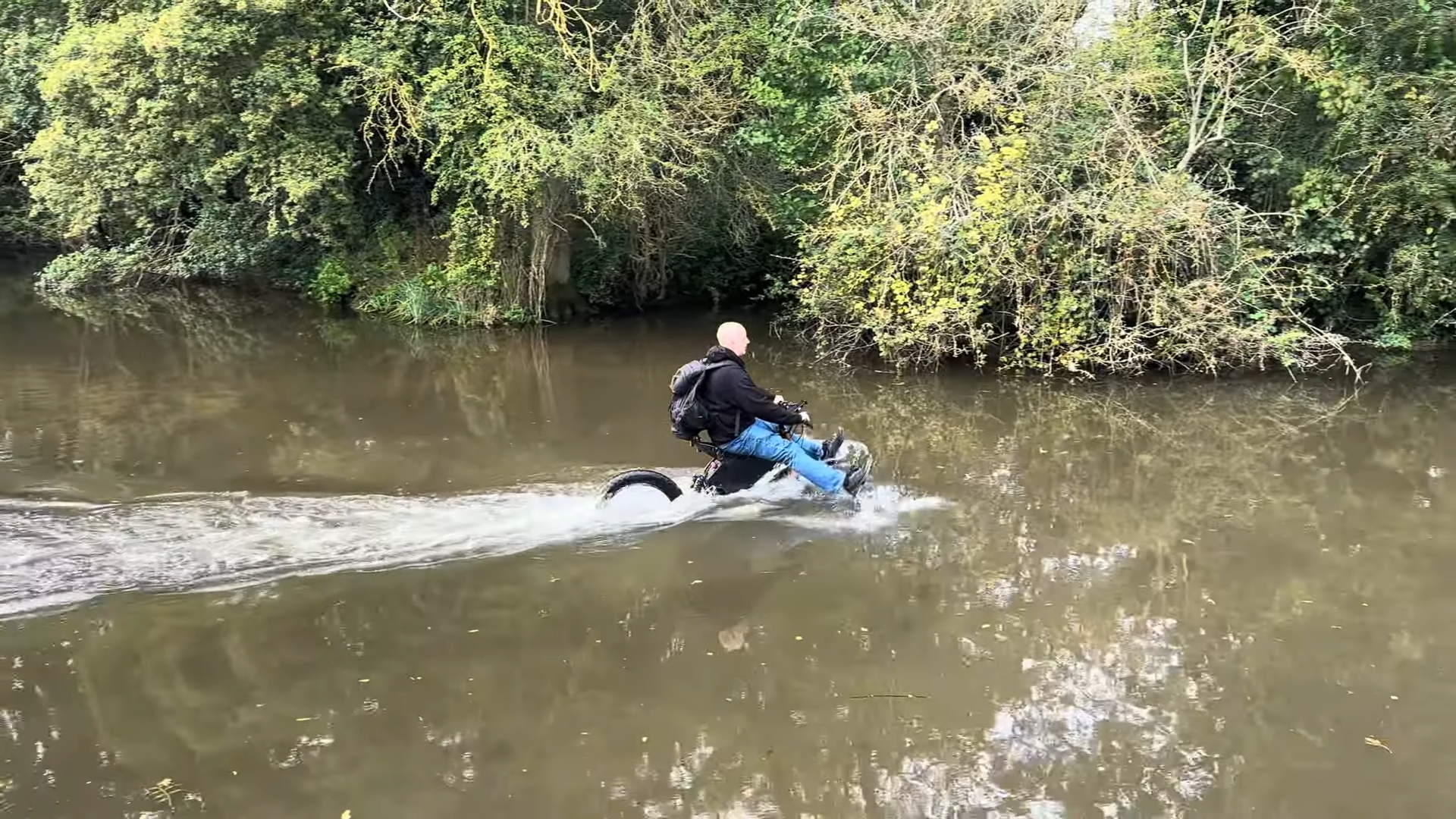 Who needs a boat when you have an electric bike?
