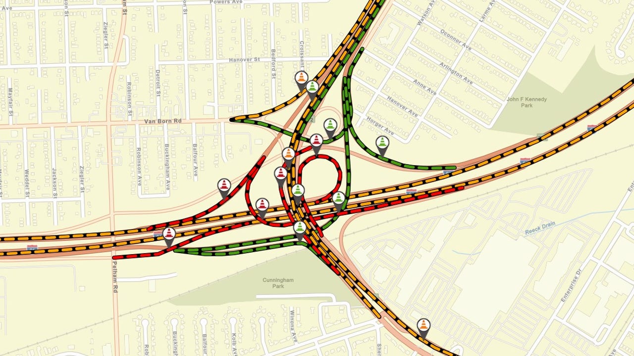 I-94/Southfield ramps closing until spring of 2027