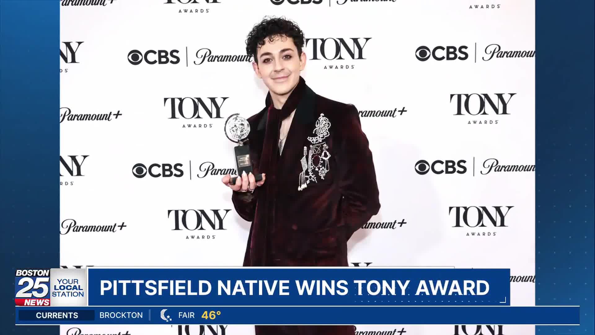 Massachusetts native wins Tony Award for best featured actor